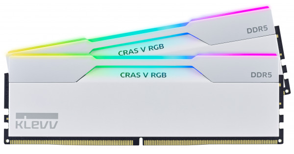 KLEVV CRAS V RGB DDR5 64GB (2x32GB) 6000MHZ - BRILLIANT WHITE