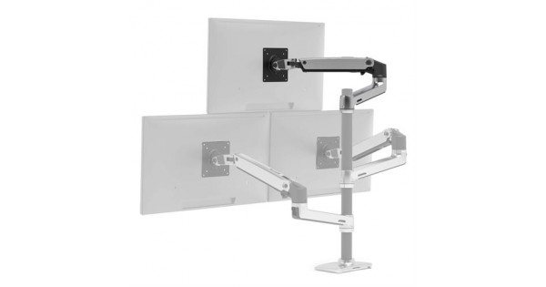 ERGOTRON LX ARM, EXTENSION AND COLLAR KIT (POLISHED ALUMINUM)