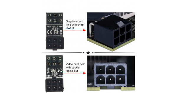 GPU POWER CONNECTOR 6PIN 180 DEGREE (STANDARD)