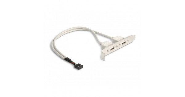 USB 2.0 TYPE A FEMALE EXTERNAL BRACKET SLOT