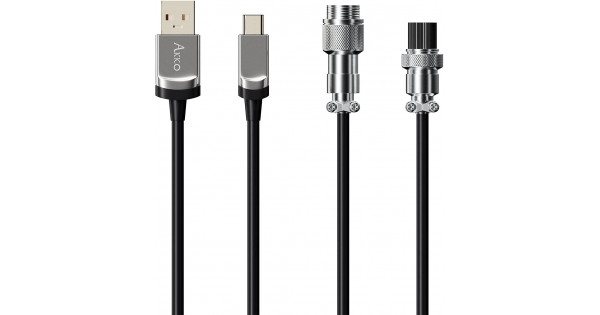 AKKO COILED AVIATOR CUSTOM CABLE (MATCHA RED BEAN)