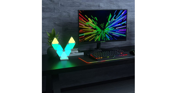 TUYA RGB LEGO SMALL TRIANGLE LIGHT 9 PANEL KIT RGB TABLE
