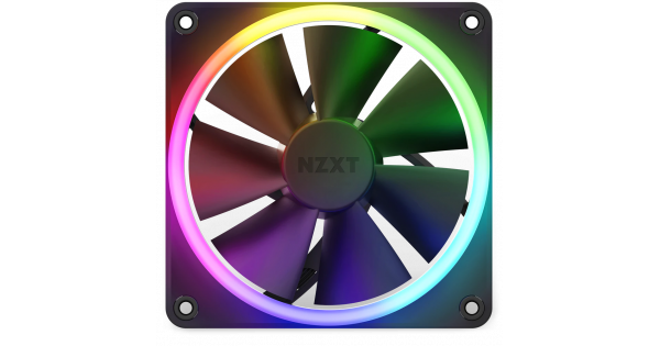 NZXT F140 140MM RGB FAN MATTE BLACK - TWIN PACK