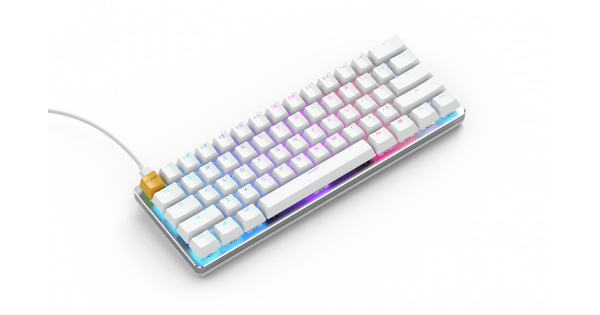 GLORIOUS GMMK 60% PERCENT COMPACT - WHITE