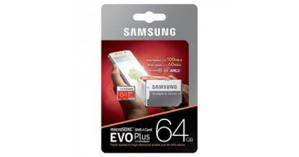 Samsung EVO 4K Plus 64GB 100MB/S U3 CLASS 10