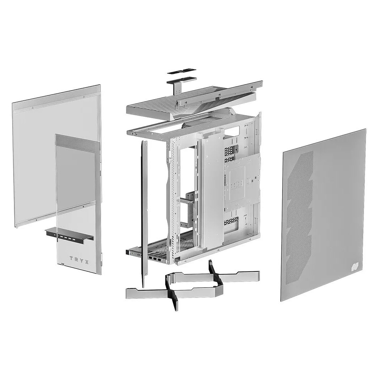 TRYX LUCA L70 ATX MID TOWER PC CASE - WHITE