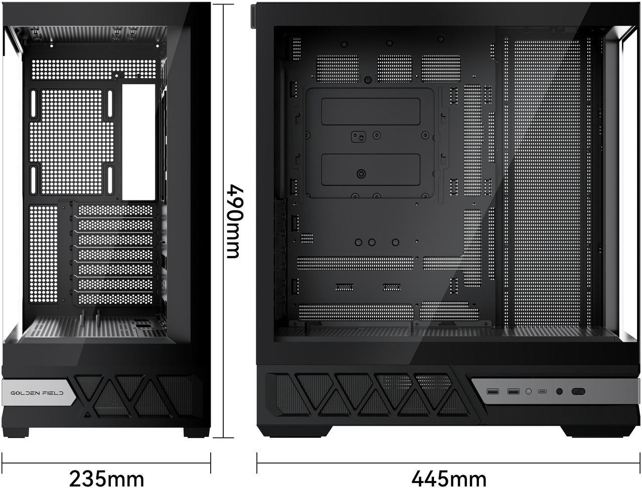 YAWYORE GAMING PC ATX MEDIUM TOWER COMPUTER CASE