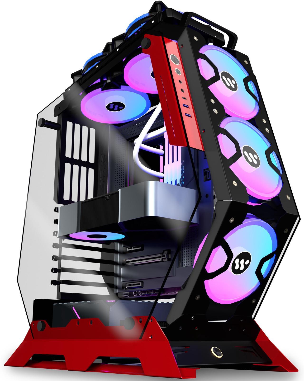 KEDIERS PC CASE ATX MID TOWER TG GAMING TOWER