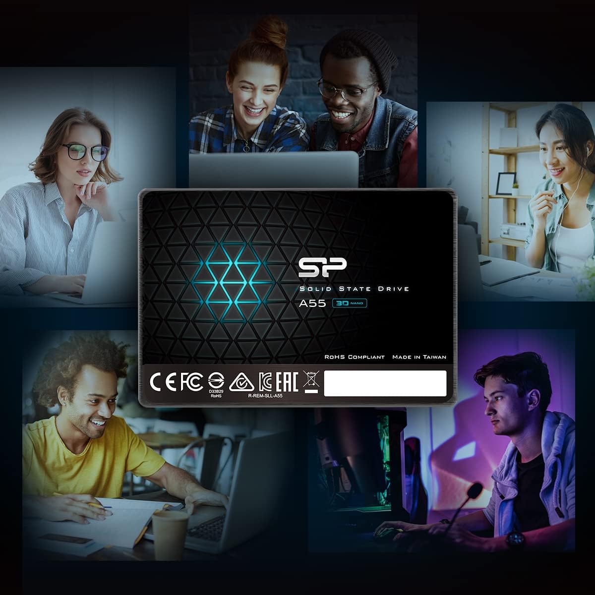 SP SILICON POWER A55 2.5" SATA III 3D NAND SSD 1TB