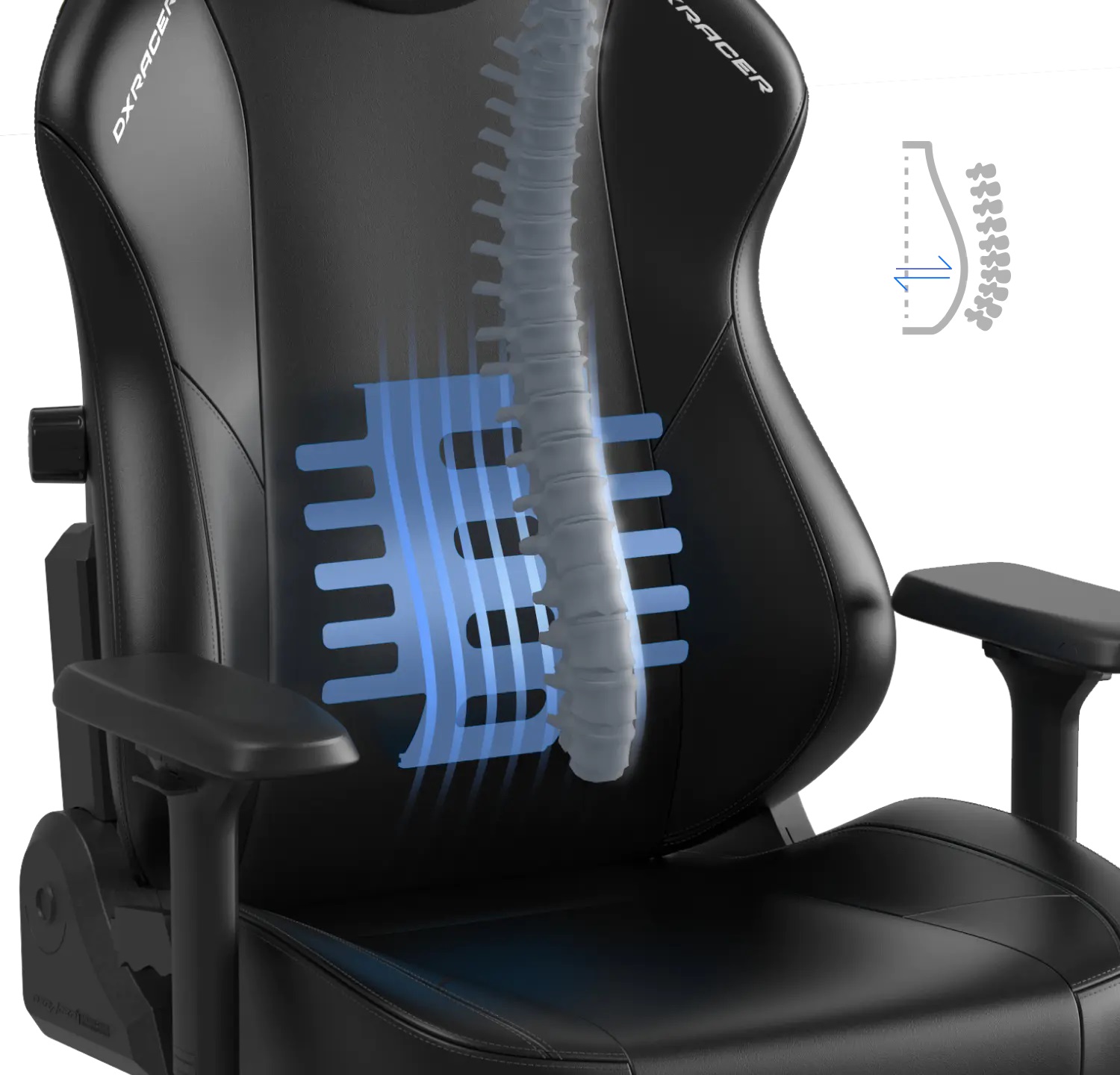 DXRACER CRAFT SERIES BLACK RED PREMIUM GAMING CHIAR