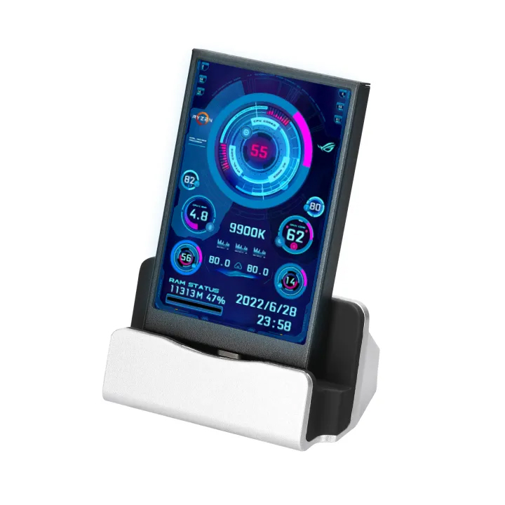 CAC 3.5" IPS LCD MONITOR DISPLAY CPU GPU + BASE STATION