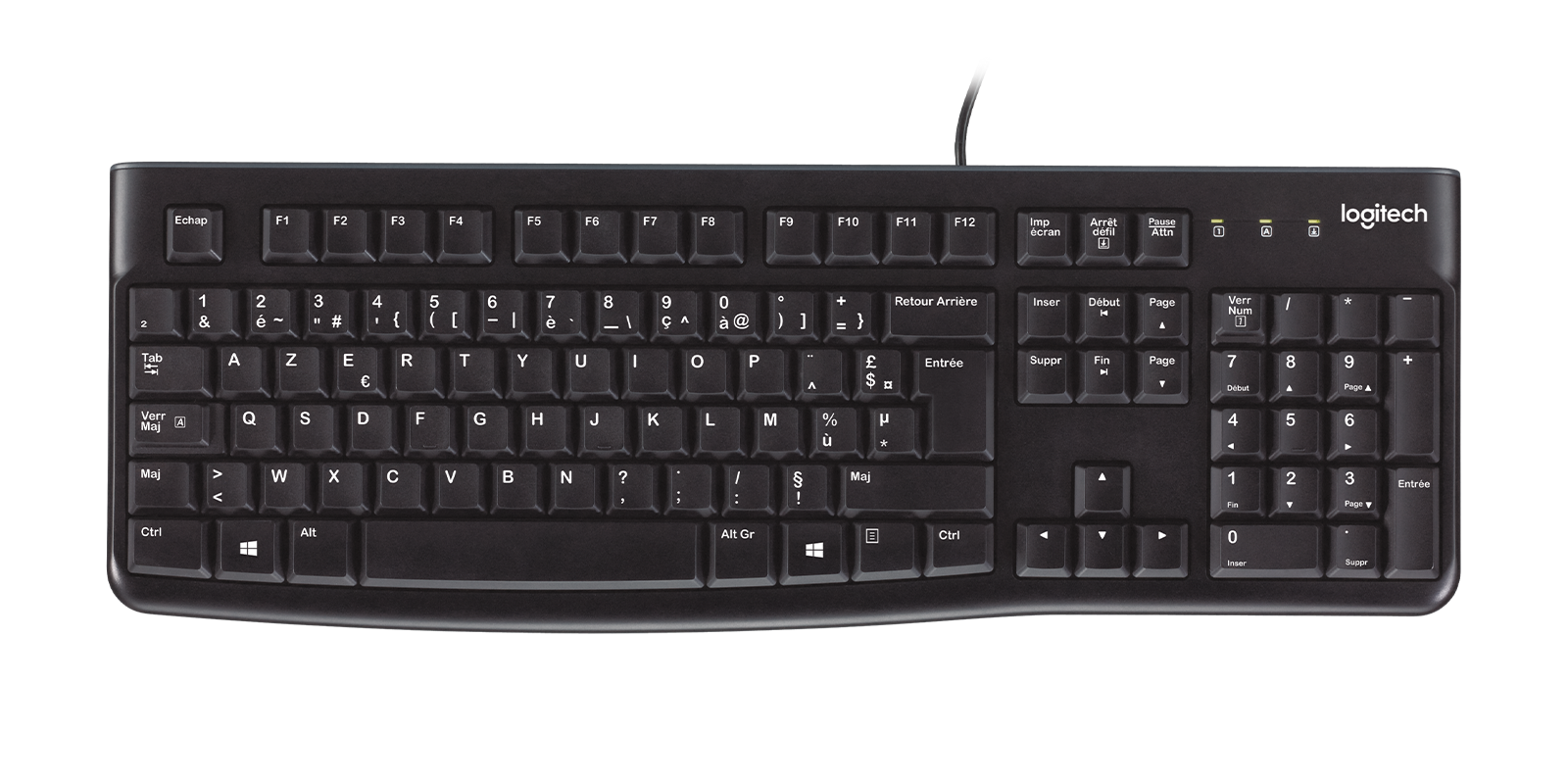 LOGITECH MK120 CORDED KEYBOARD AND MOUSE COMBO