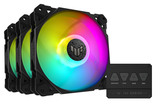 ASUS TUF PREMIUM FAN TF120 ARGB - TRIPLE KIT BLACK