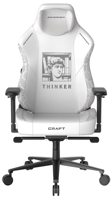 DXRACER CRAFT PRO SERIES THINKER WHITE GAMING CHAIR