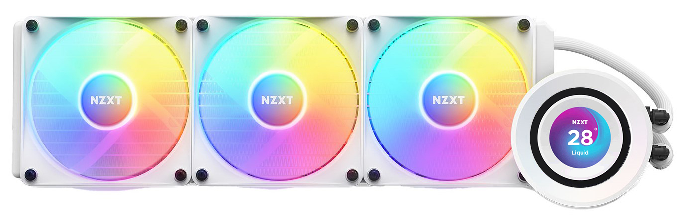 NZXT KRAKEN ELITE RGB 360 - WHITE LCD DISPLAY 2023