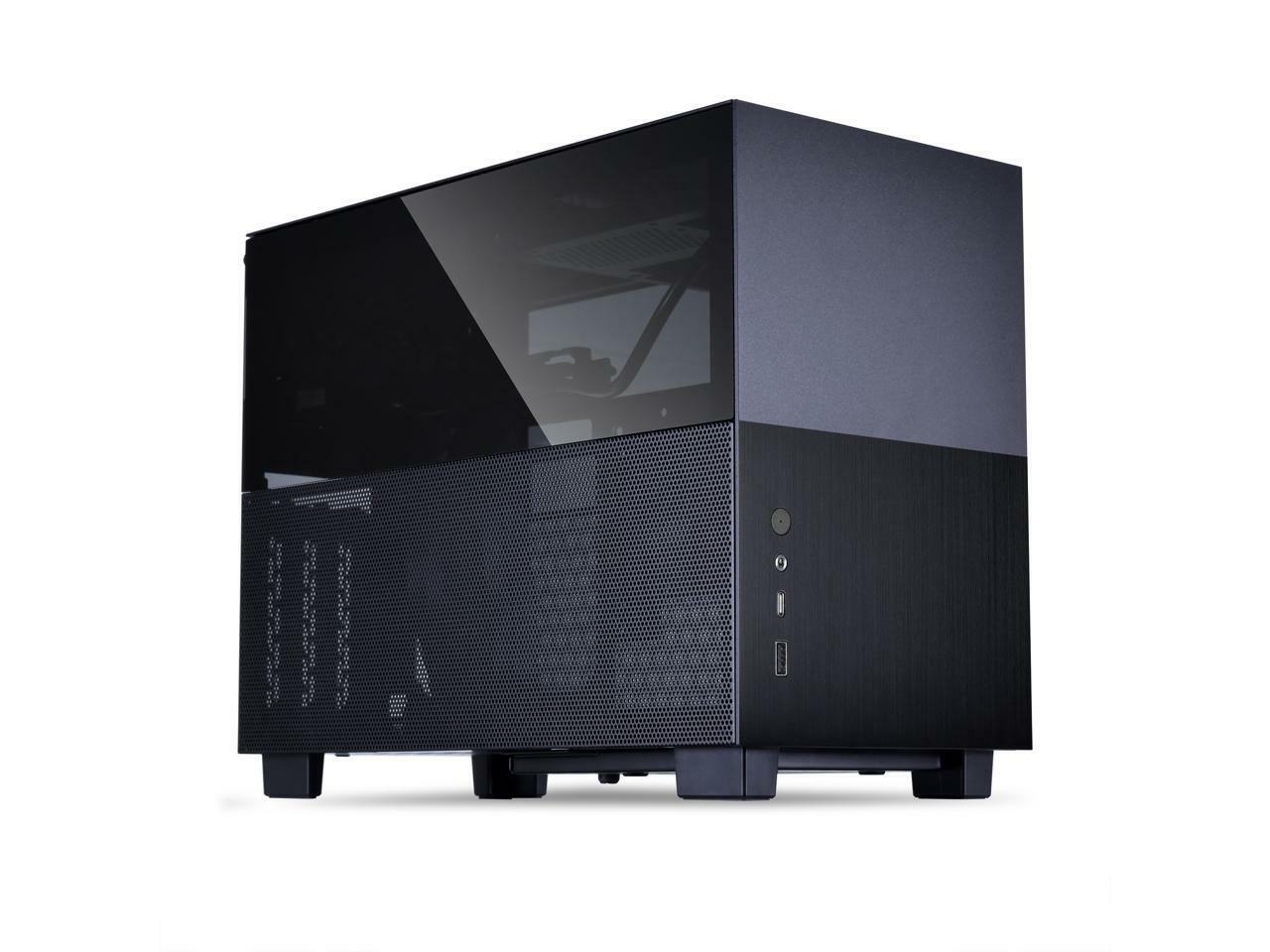 LIAN LI Q58 ALUMINUM MINI-ITX TOWER - BLACK EDITION