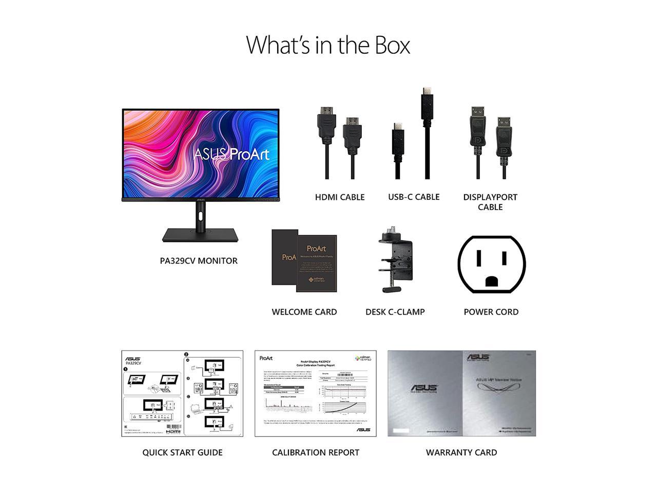 ASUS PROART PA329CV 32" UHD 4K IPS PROFESSIONAL MONITOR