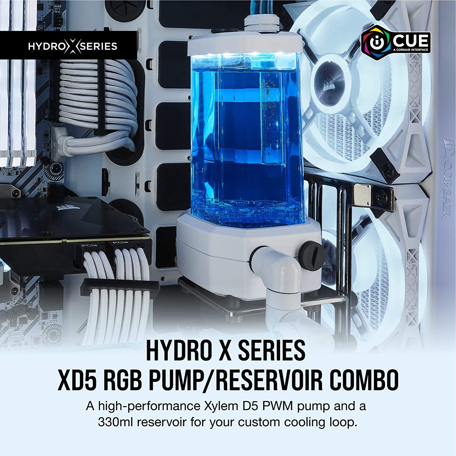 Corsair Hydro XD5 RGB Pump Reservoir D5 PWM 330ml Corsair Hydro X ...