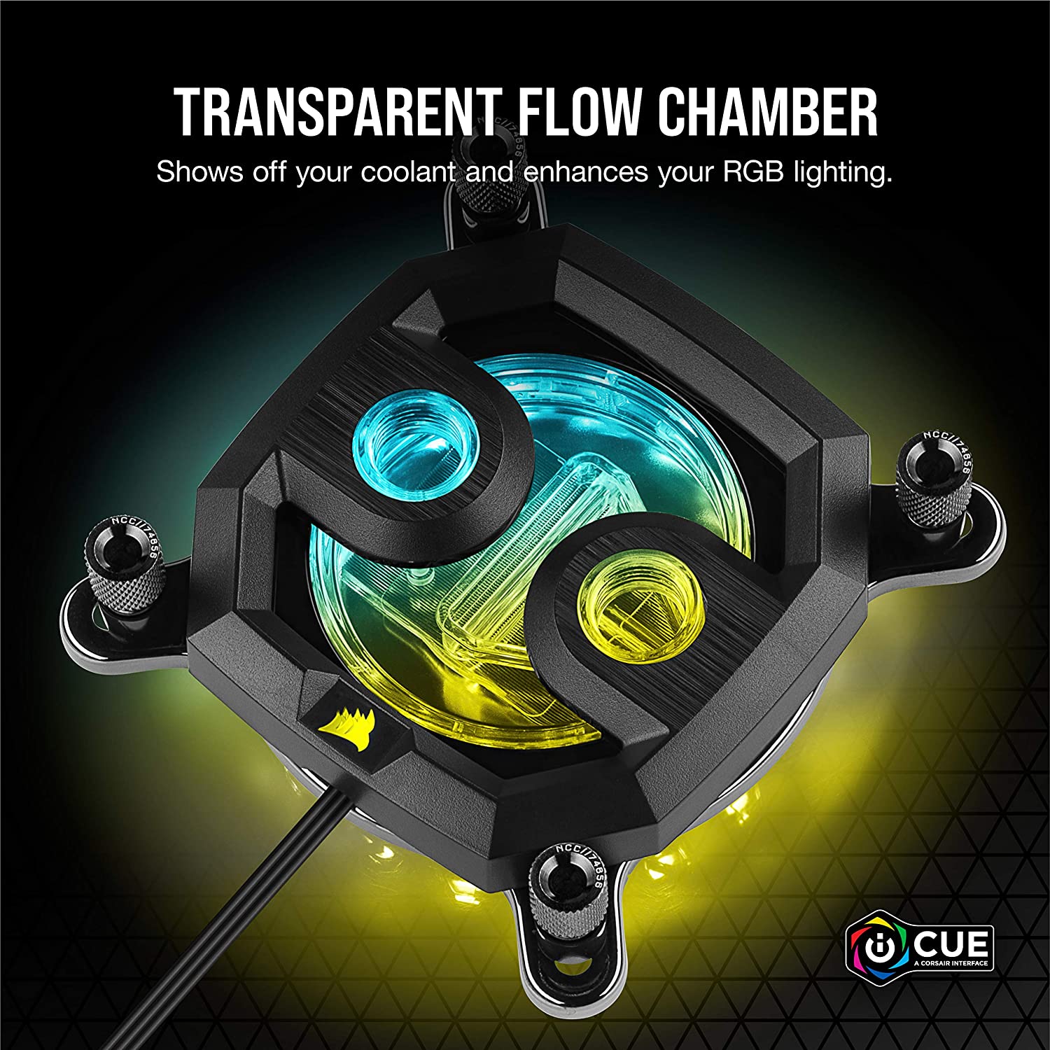 CORSAIR HYDRO X SERIES XC9 RGB CPU WATER BLOCK (2066/STR4) BLACK