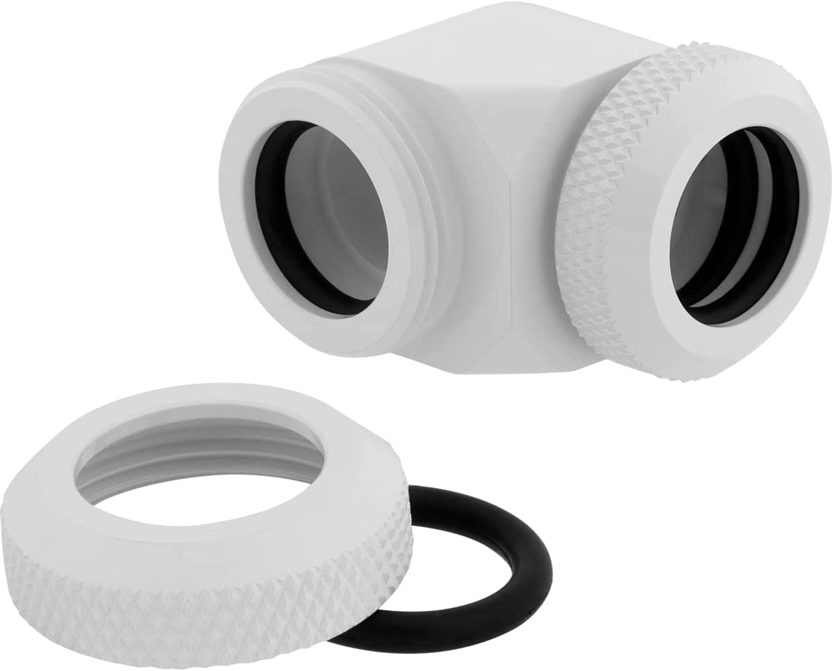 HYDRO X SERIES XF HARDLINE 90° 12MM OD FITTING TWIN PACK - WHITE