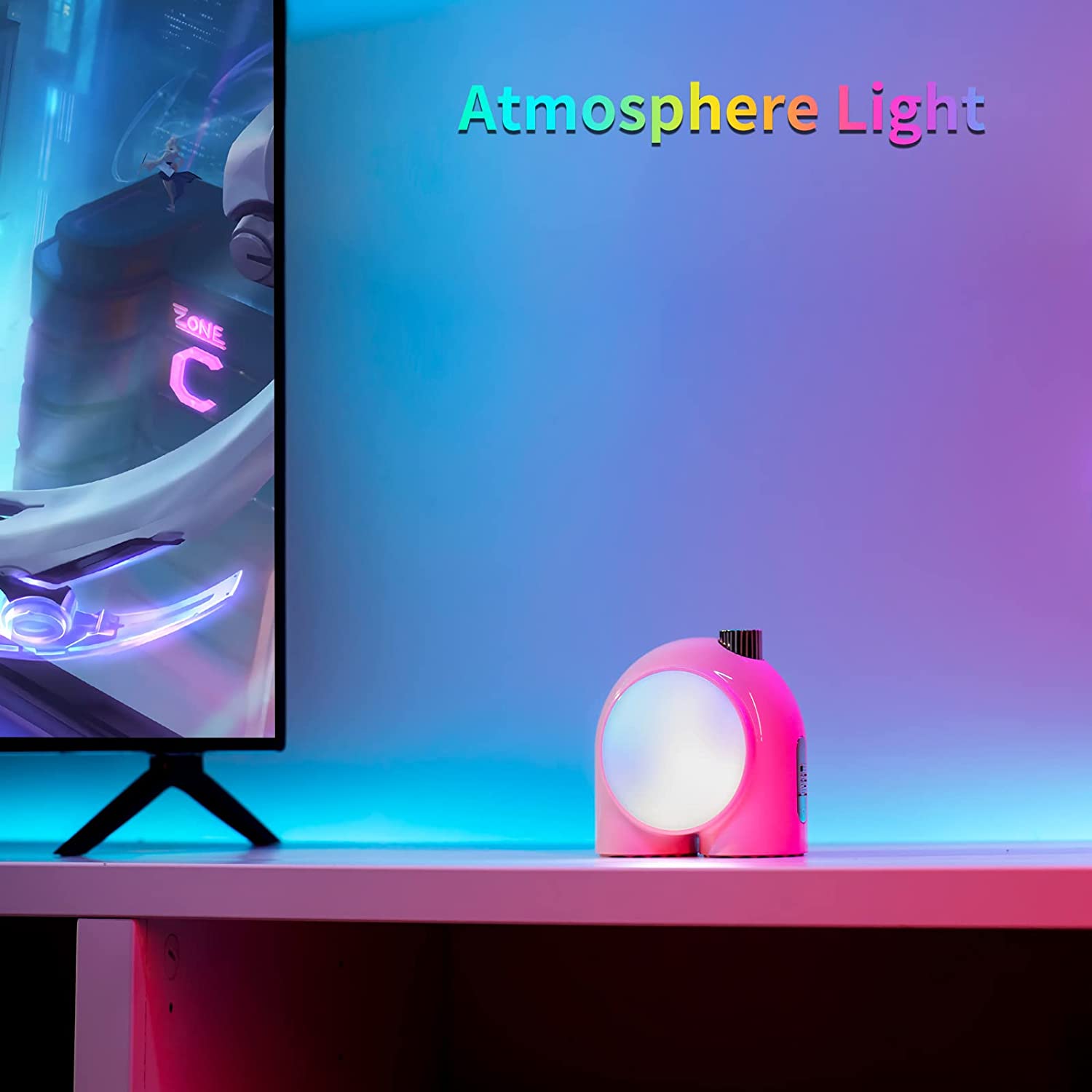 DIVOOM PLANET-9 SMART MOOD LAMP, CORDLESS TABLE