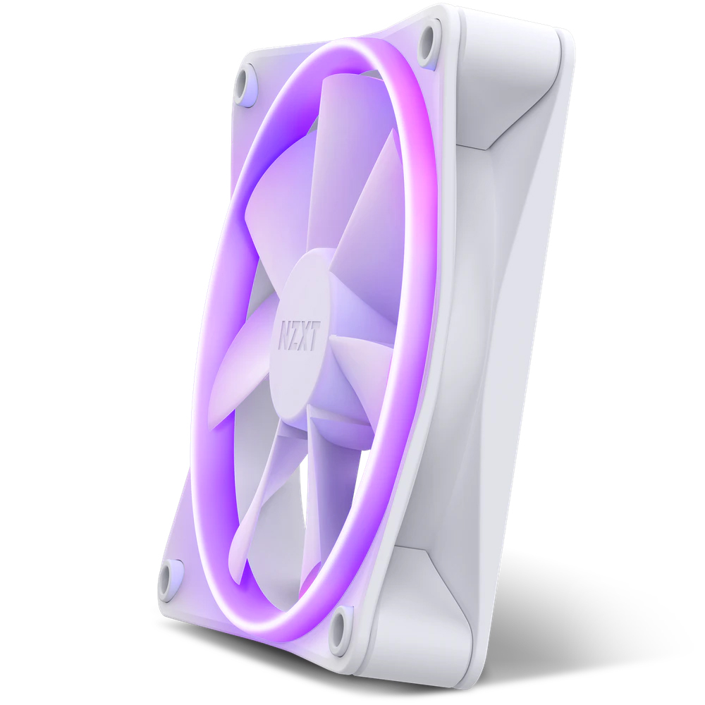 NZXT F120 120MM RGB FAN MATTE WHITE - SINGLE