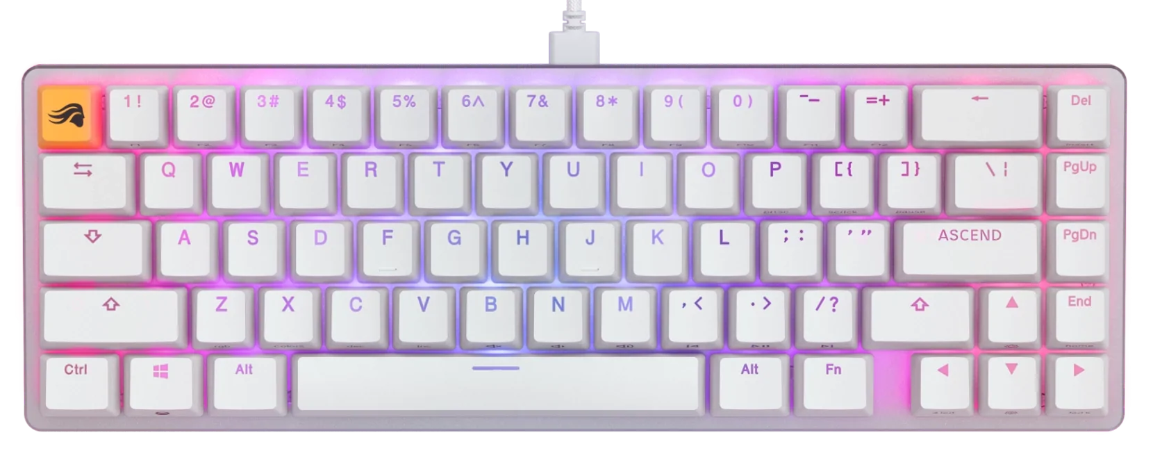 GLORIOUS GMMK 2 65% KEYBOARD - BAREBONES - BLACK