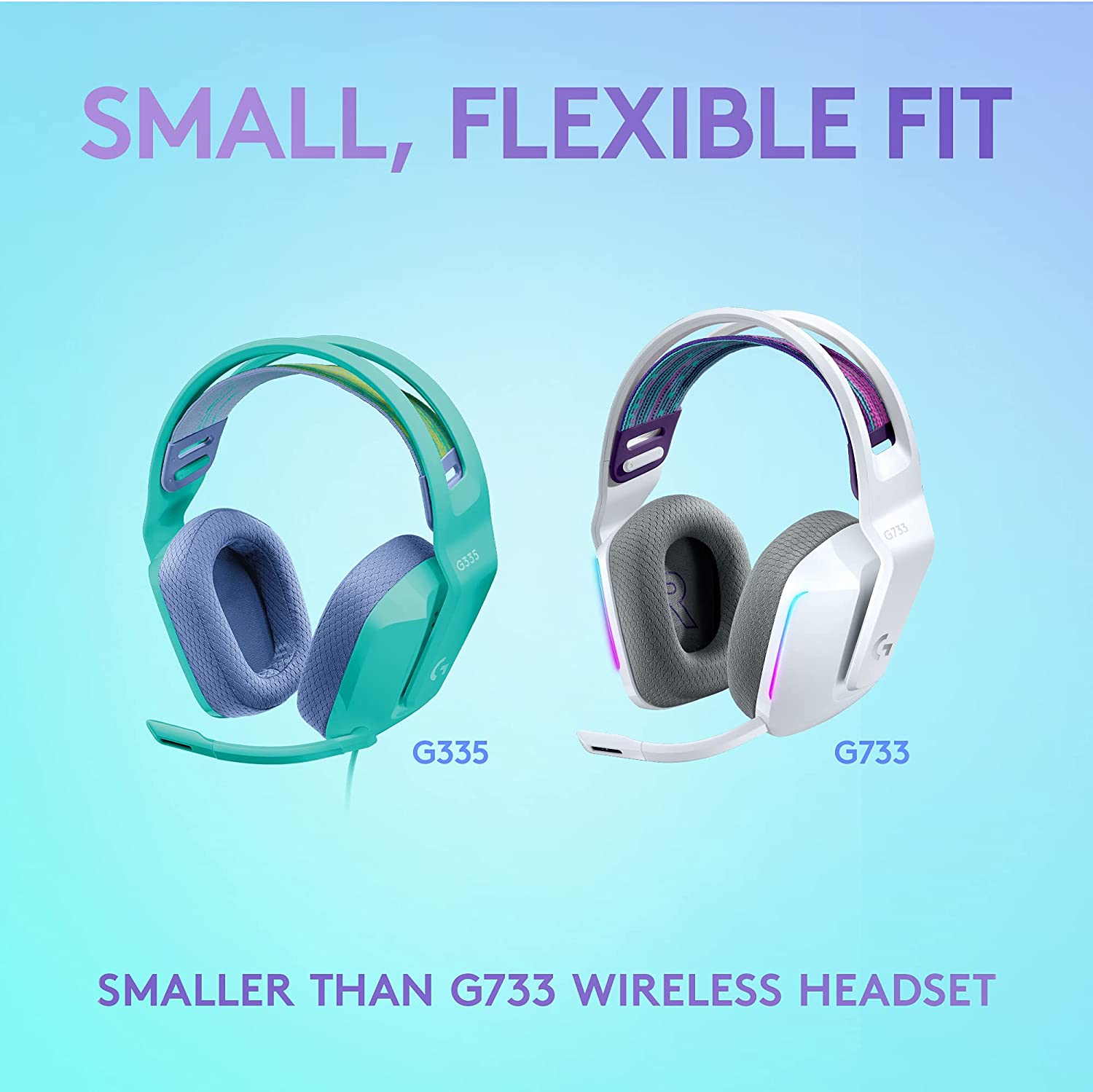 LOGITECH G335 WIRED GAMING HEADSET - MINT EDITION