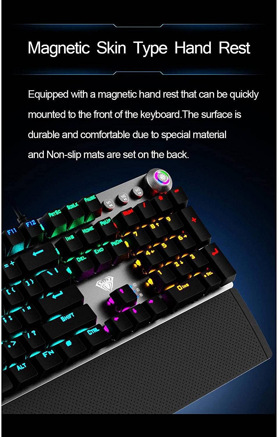 AULA F2058 GAMING RGB MECHANICAL KEYBOARD - BLUE SWITCH