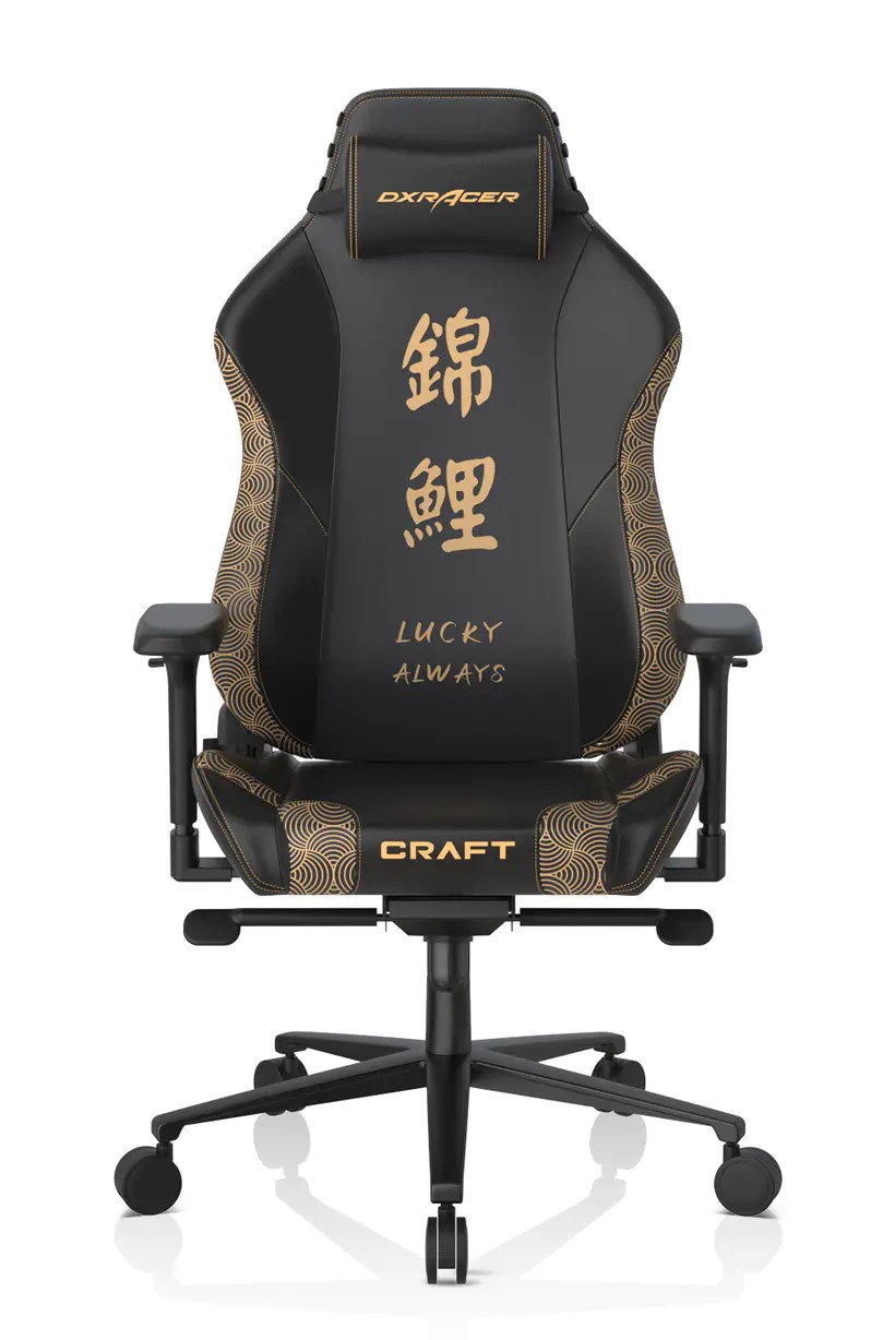 DXRACER CRAFT PRO SERIES KOI FISH BLACK GAMING CHAIR