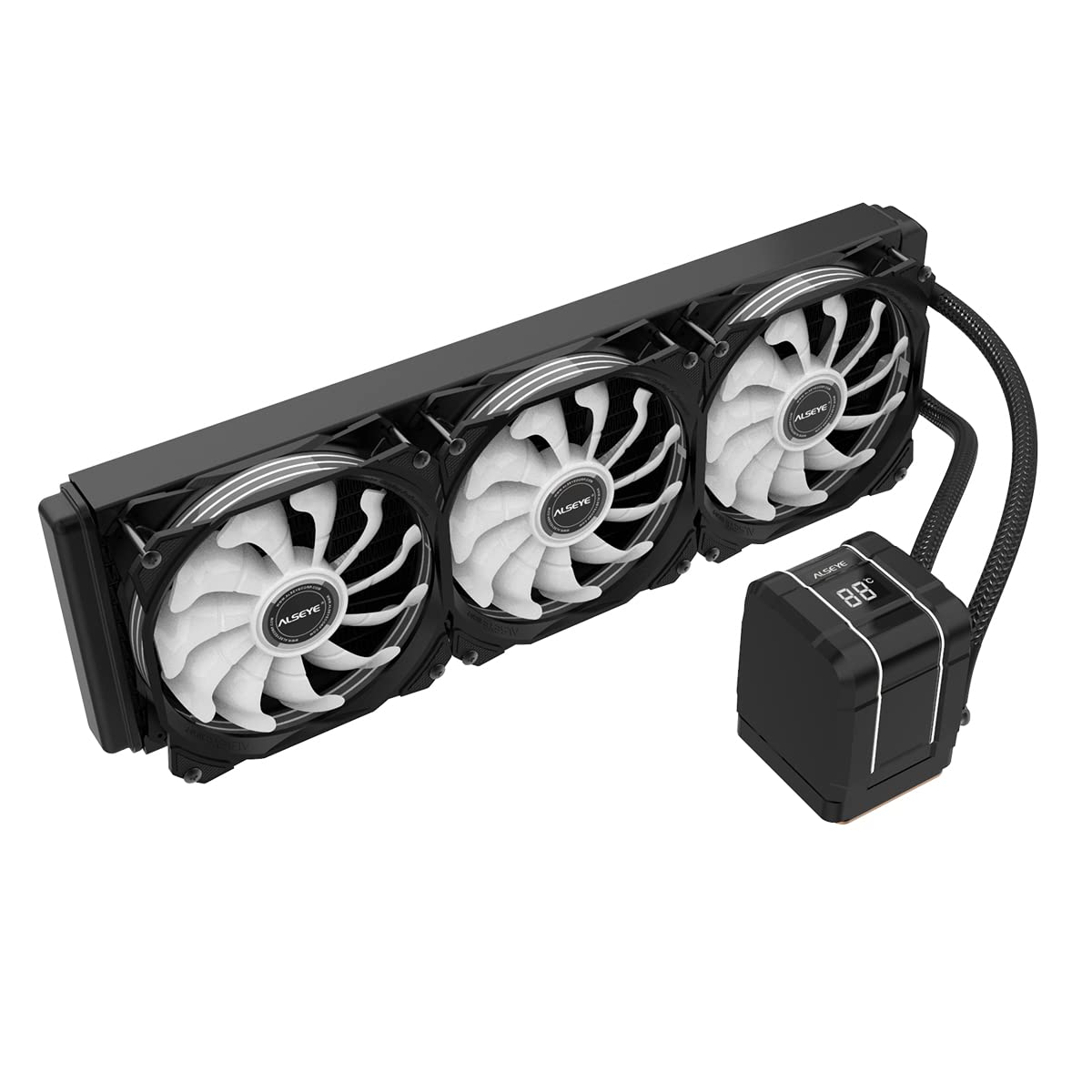 ALSEYE M360 PLUS ARGB LIQUID COOLER - LED DISPLAY