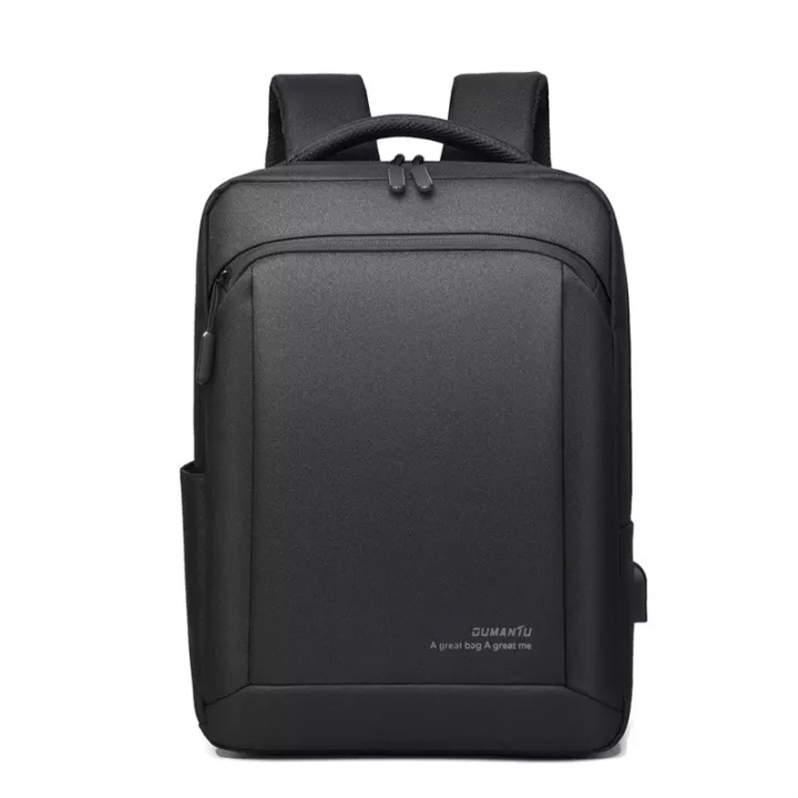 BACKPACK USB CHARGING , WATERPROOF 15.6" - BLACK