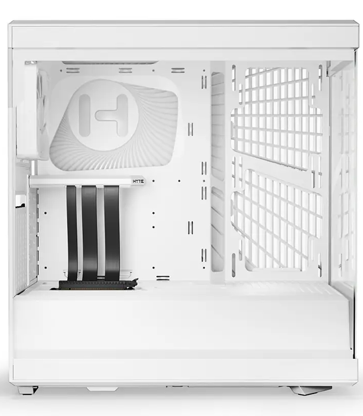 HYTE Y40 ATX MID-TOWER WITH PCIE 4.0 RISER - SNOW WHITE